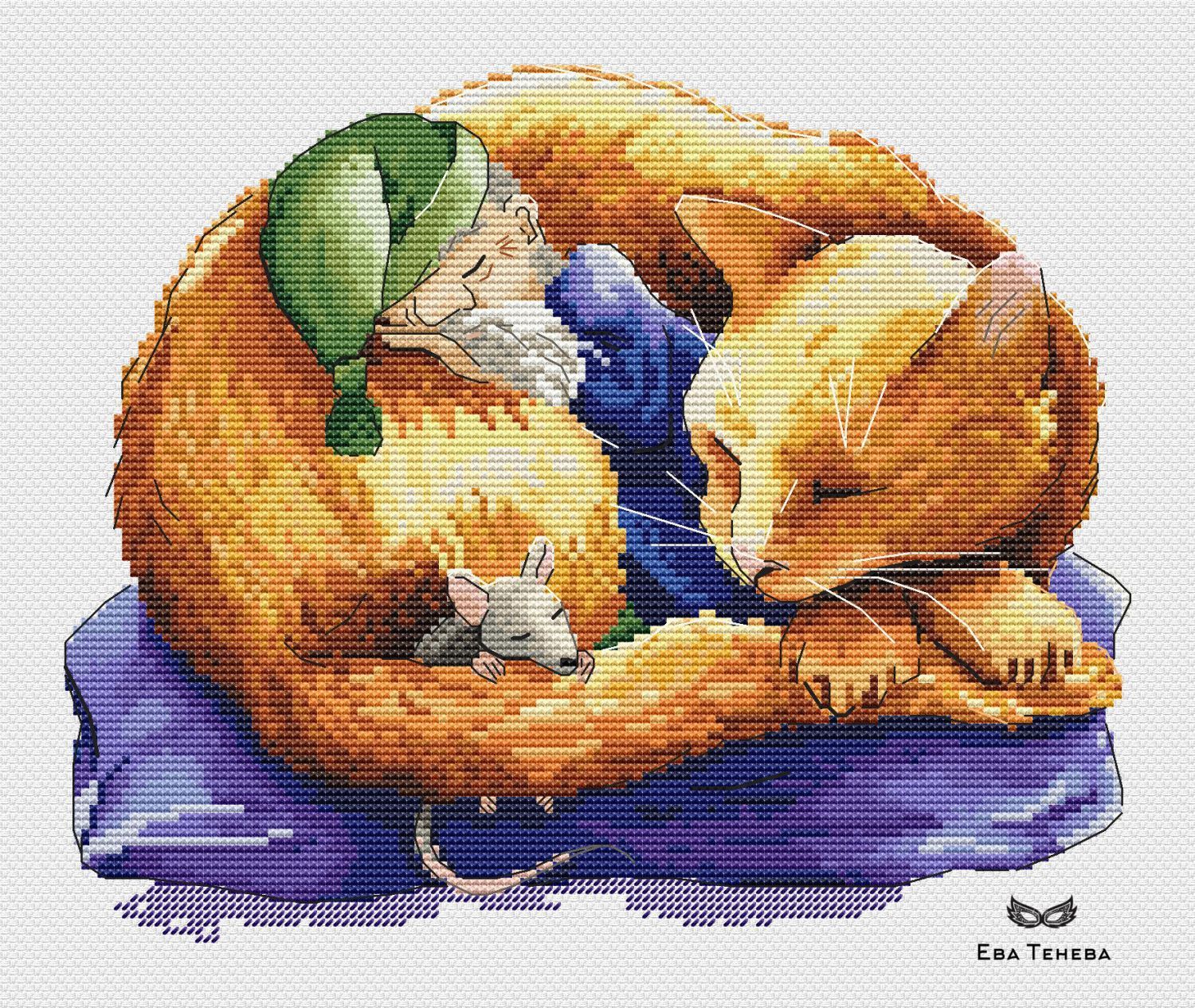 Авторская схема для вышивания Тенева Ева #56083